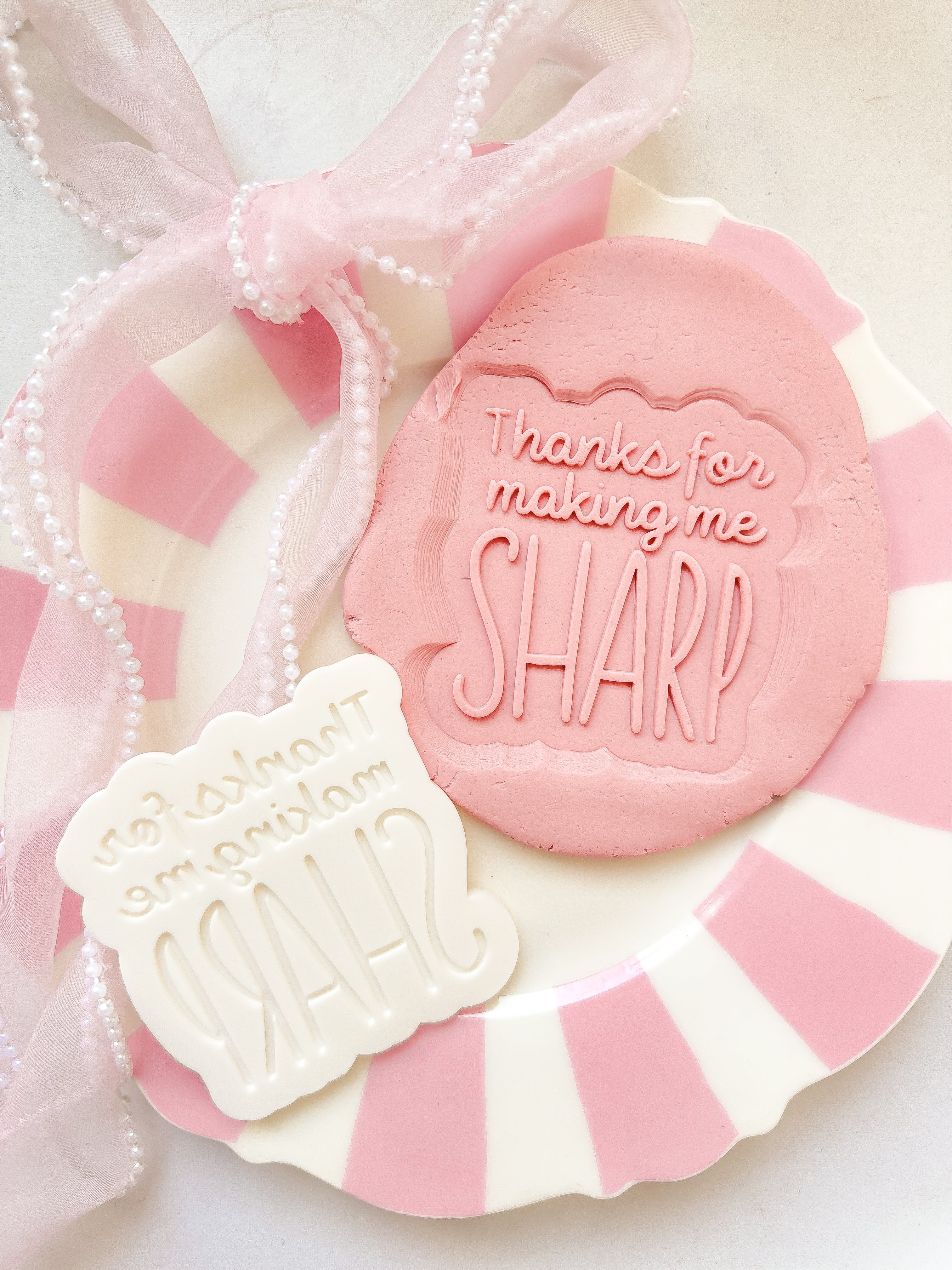 Thanks for making me sharp - Debosser and Cutter – Cookies Kitchen Co